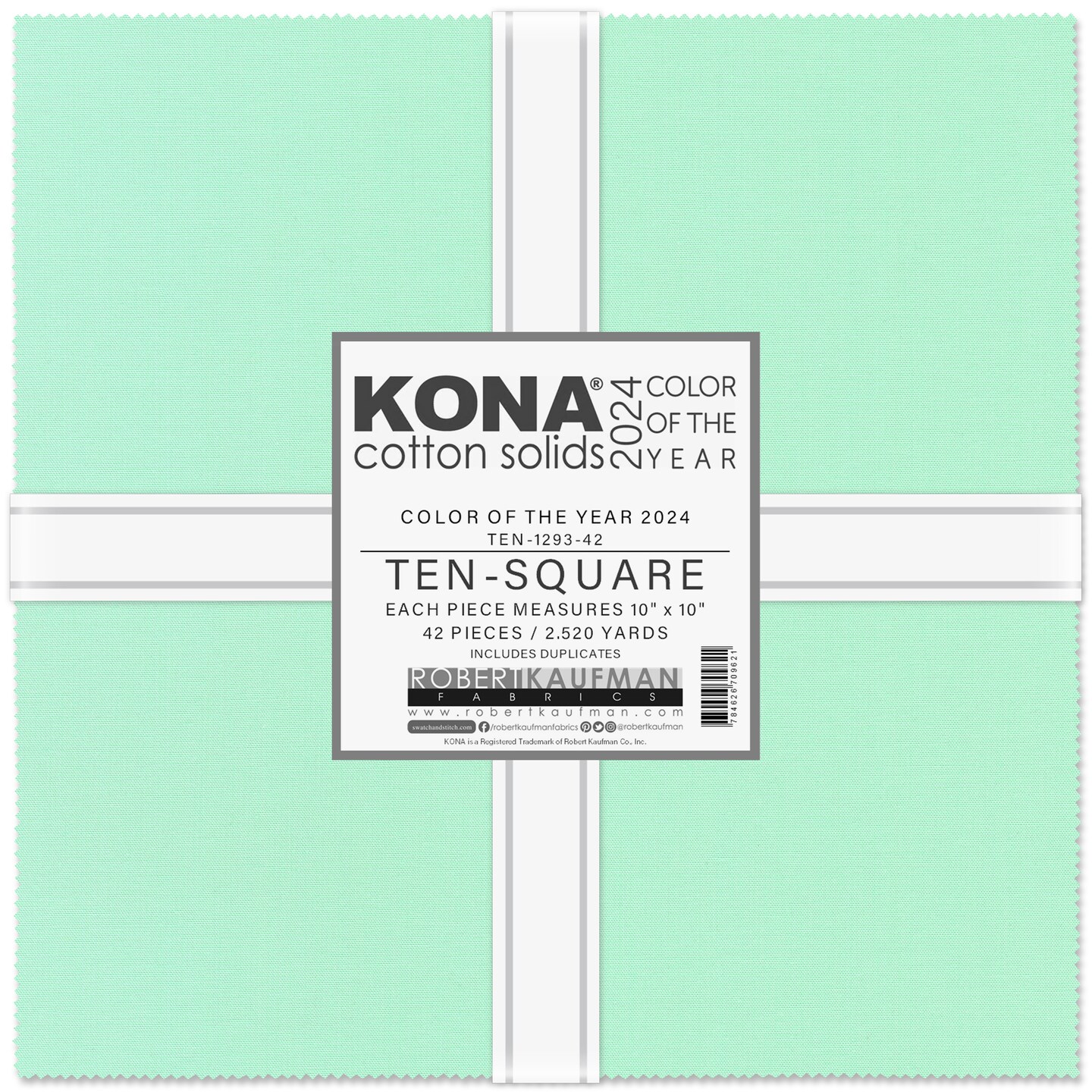 Kona Solid 10" Square Pack (Layer Cake / Ten Square) in Julep (2024 ...