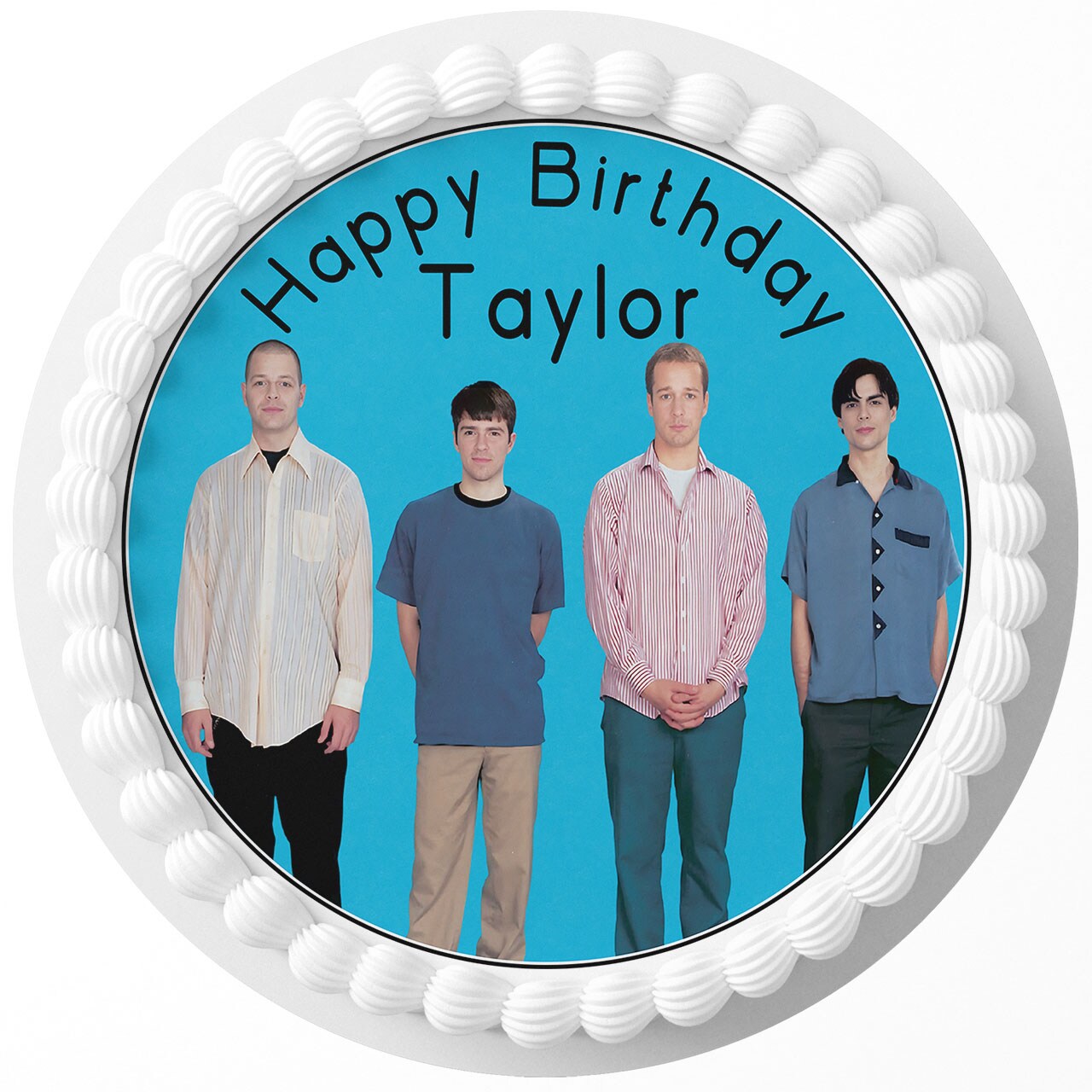 Weezer Blue Album Band Edible Cake Image Topper Birthday Cake Sheet ...