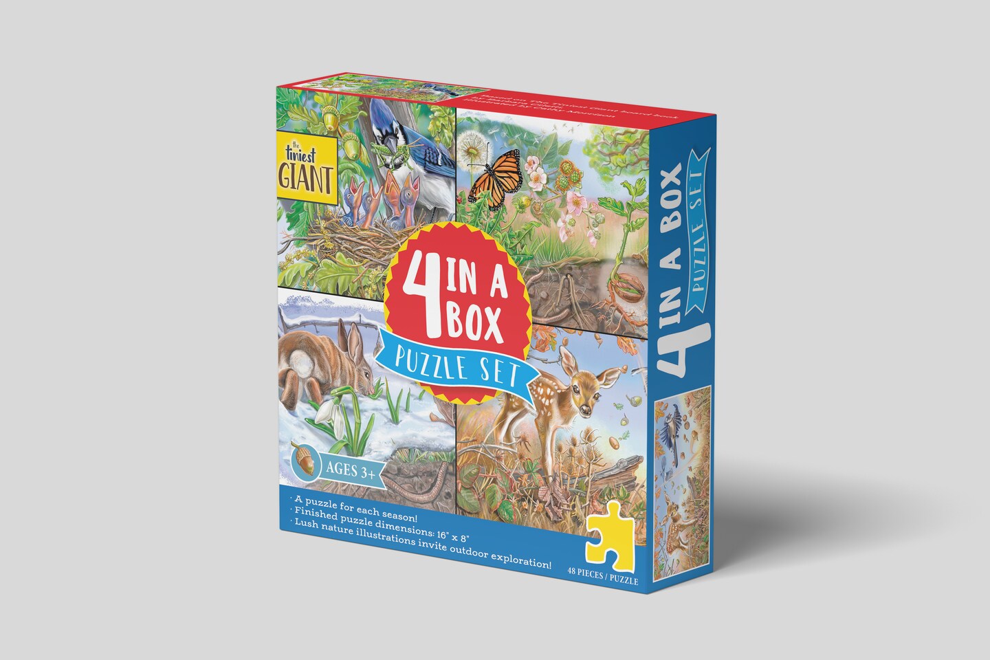 The Tiniest Giant 4-in-1 Puzzle Set: 48-Piece Puzzles for Each Season ...