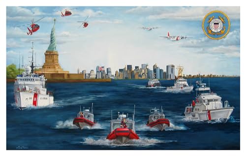 Coast Guard painting Edible Cake topper for 1/4 sheet or larger | Michaels
