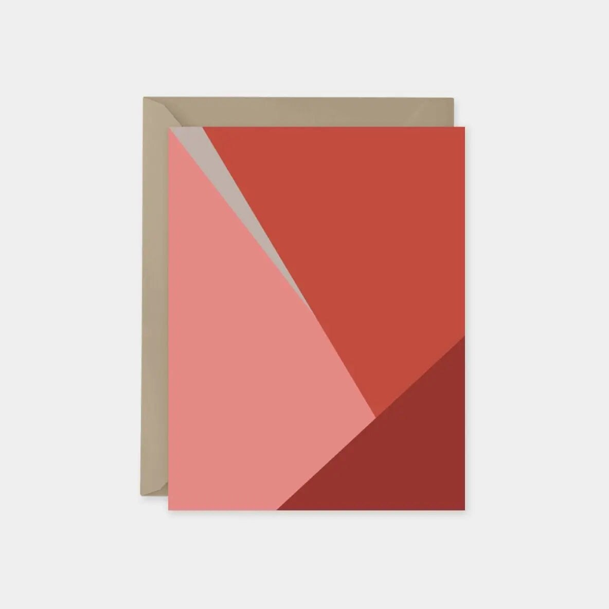 Gray & Coral Color Block Card | Michaels