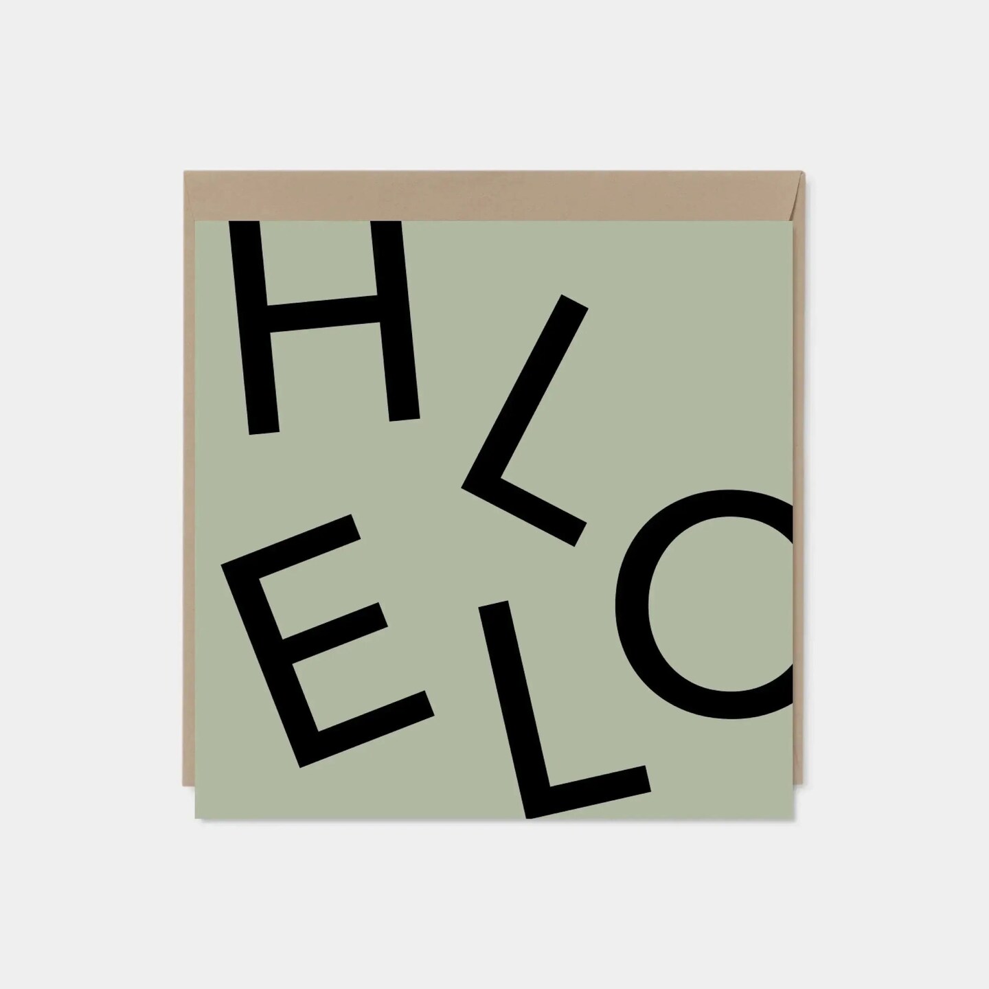HELLO Square Greeting Card, Typographic | Michaels