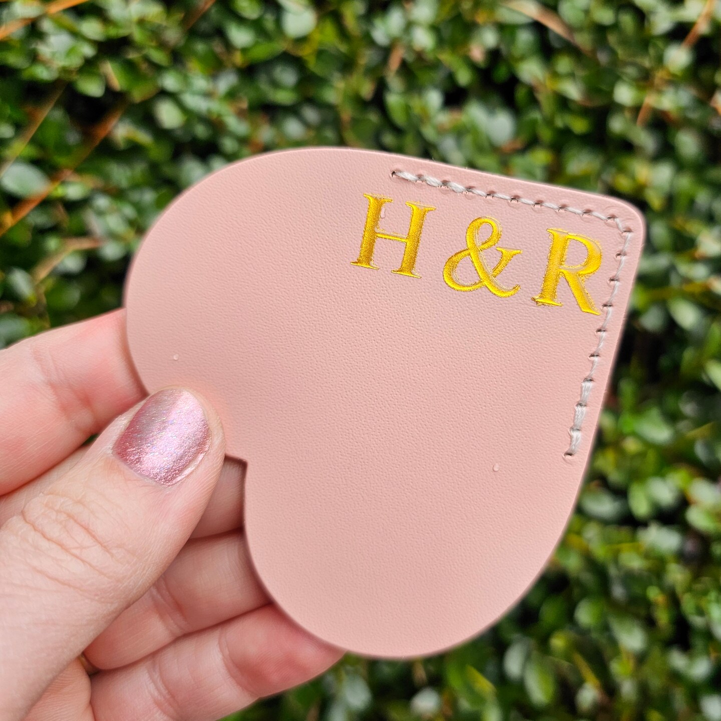 Monogrammed Heart Bookmarks, Silver or Gold Monogram, Book Lover ...