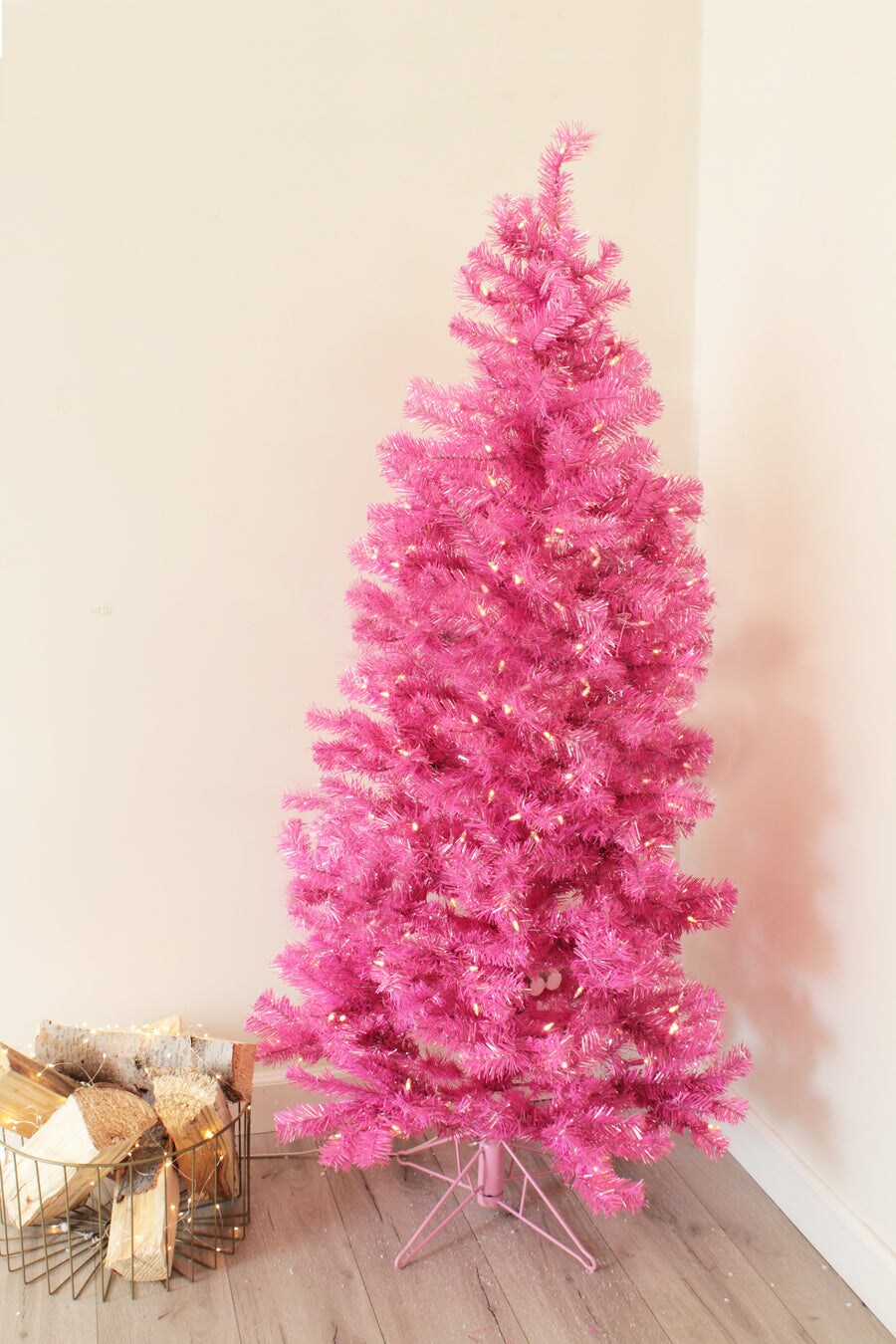 Prelit Light Pink Christmas Tree with Warm White Lights | Michaels