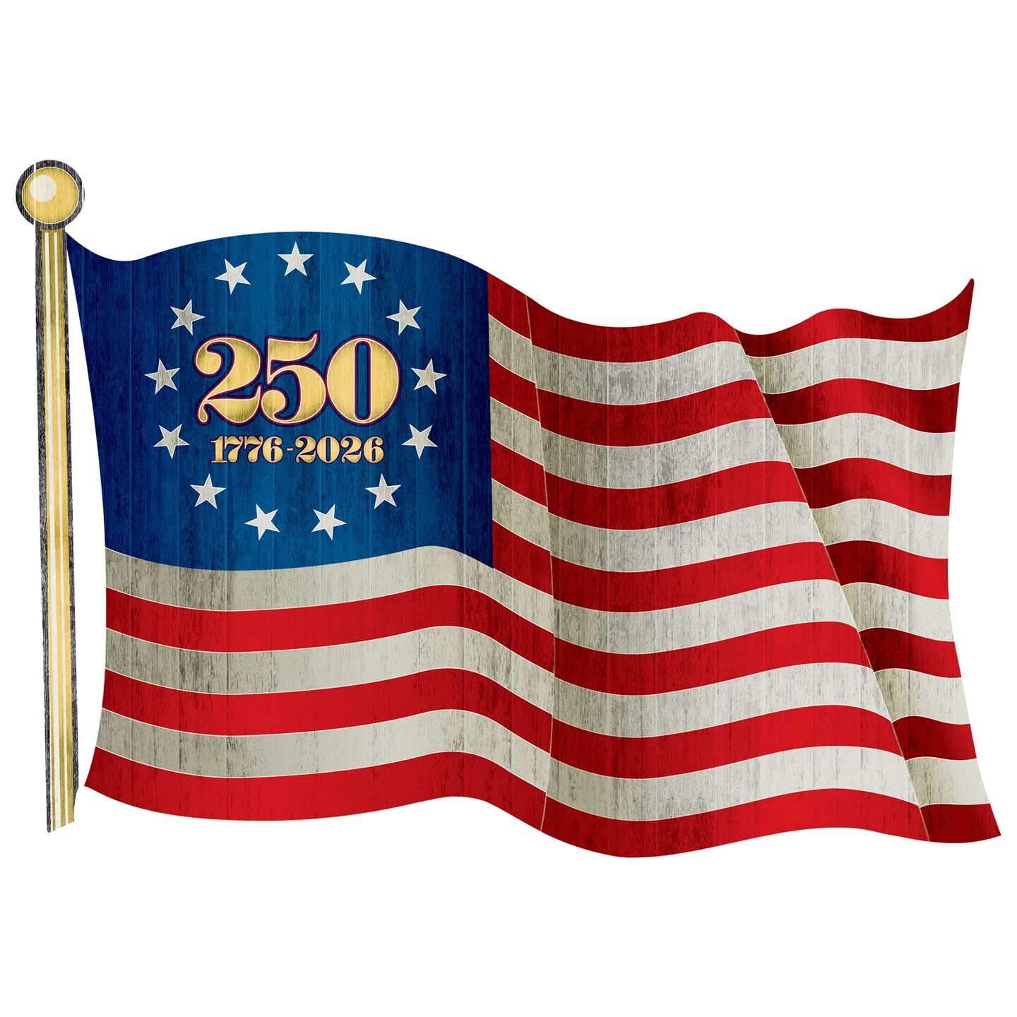 Beistle - 12.75" x 18" - Multicolor - Double-Sided Commemorative Flag ...