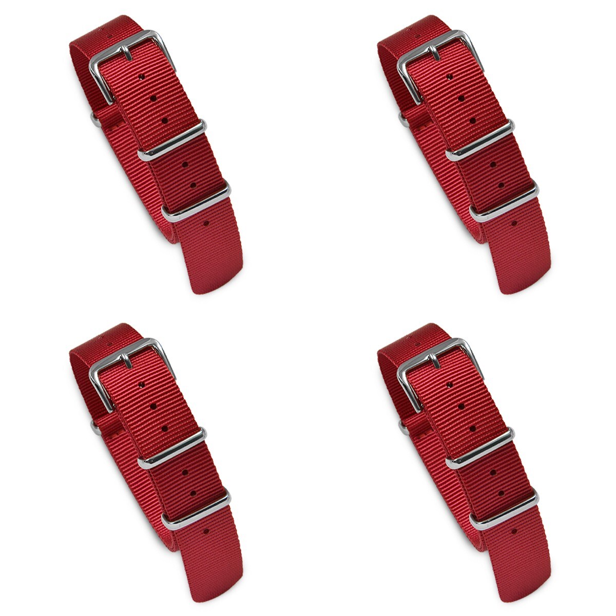 Value Pack of 4 Military MoD Nylon Watch Strap (Red) | Michaels