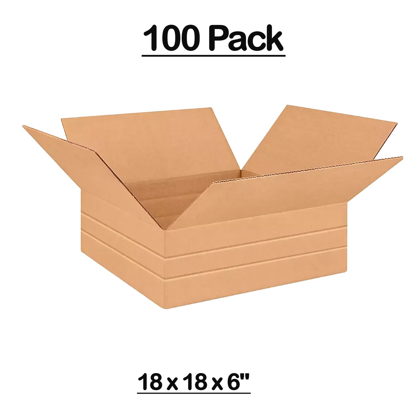 100 Pack Heavy Duty Multi Depth Corrugated Cartons for Packing and ...