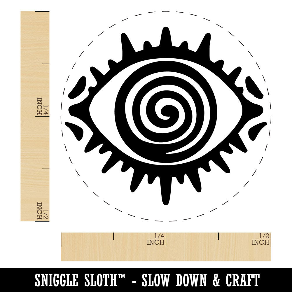 Hypnotic Eye Swirl Pattern Trance Illusion Perception Self-Inking ...