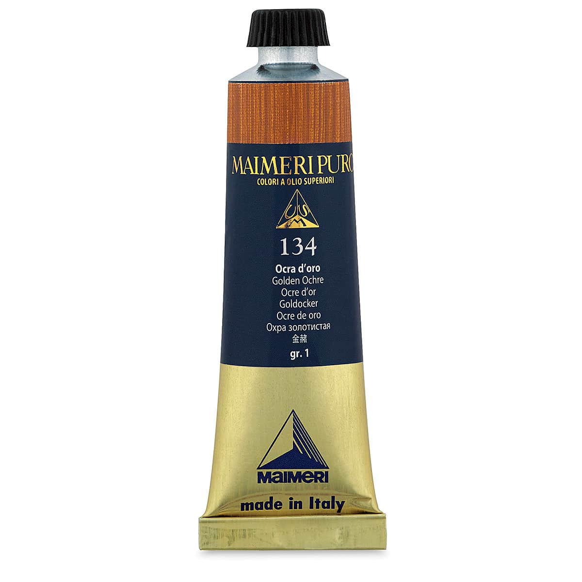 Maimeri Puro Oil Color - Golden Ochre, 40 ml tube, Color: Gold, Count ...