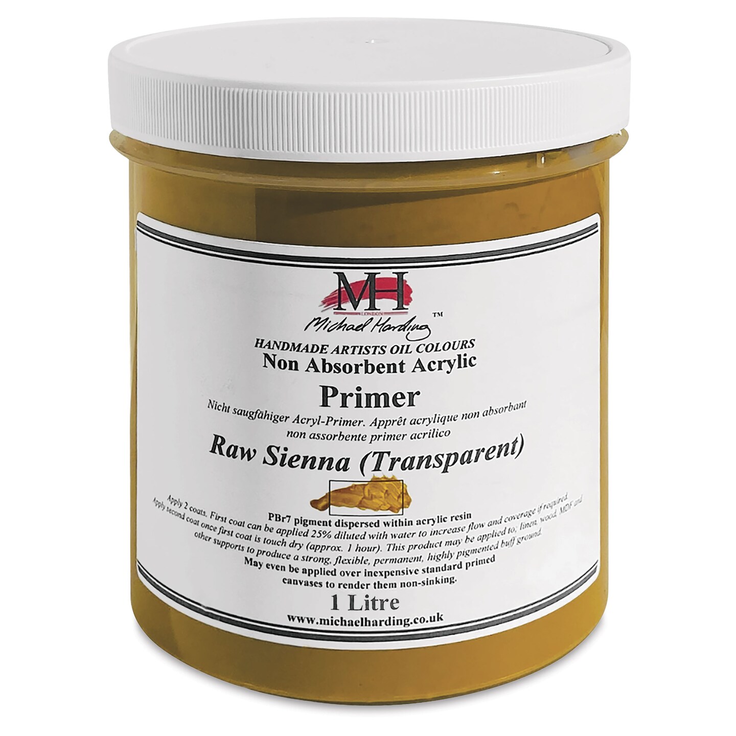 Michael Harding Non-Absorbent Acrylic Primer - Raw Sienna (Transparent ...