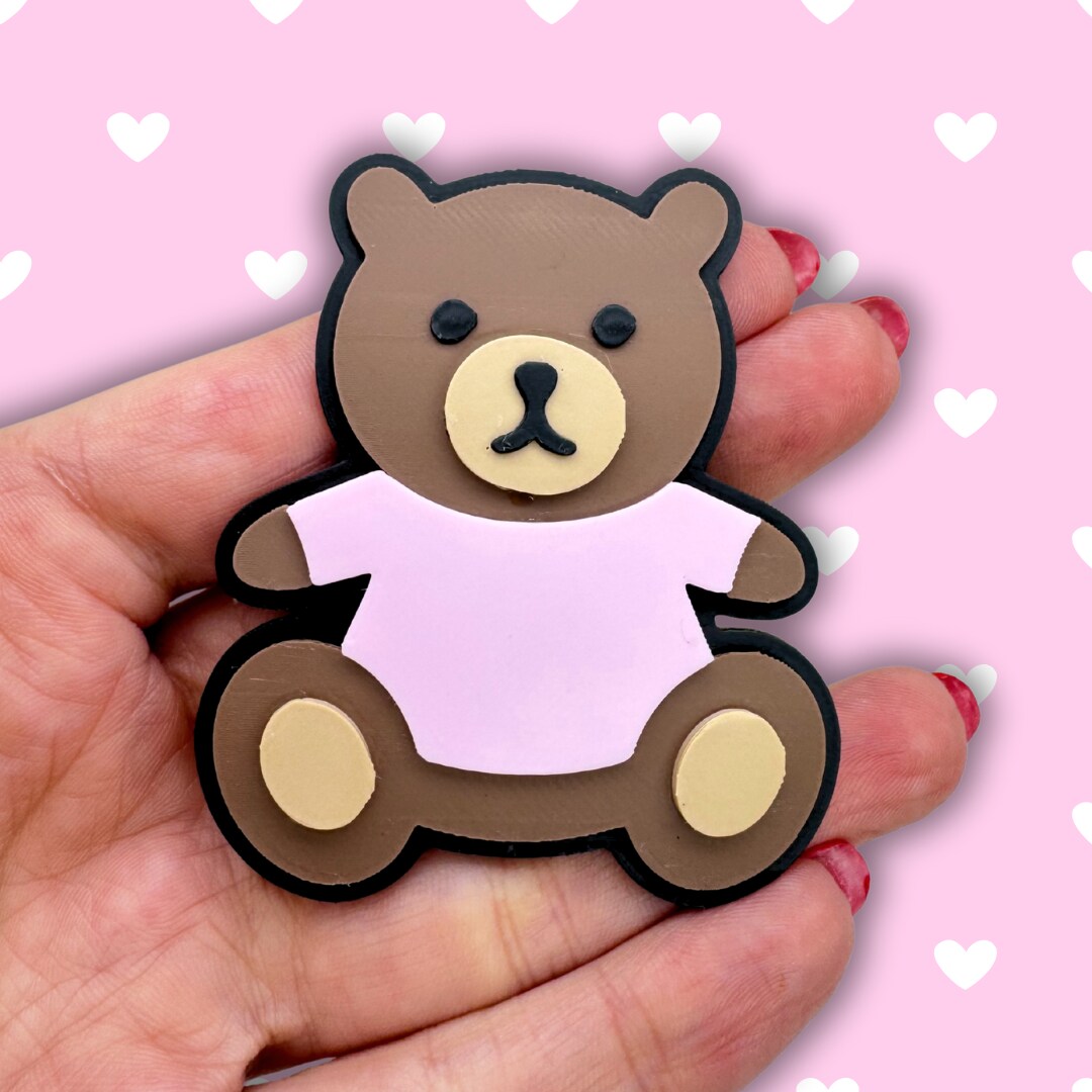 Teddy Bear Magnet 3D Printed Valentine's Day Decor | MakerPlace by Michaels