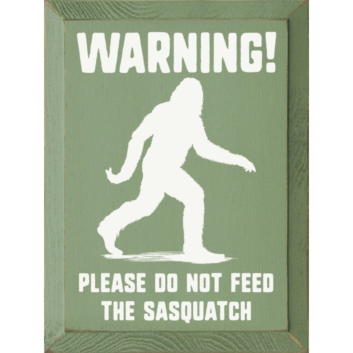 Solid Knotty Pine Rustic Wooden Wall Sign 9x12 Inch "Warning!", Color ...