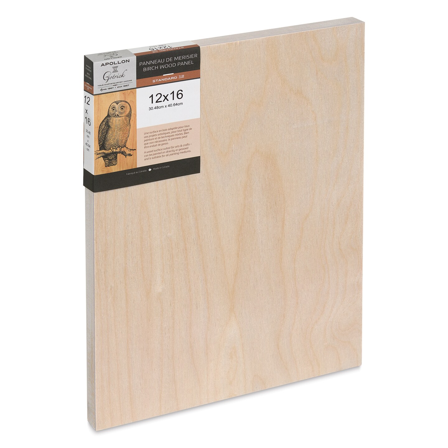 Apollon Gotrick Cradled Wood Panel - 12" x 16", 1" Profile | Michaels