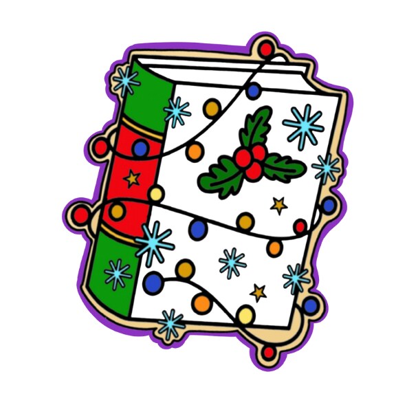 christmas Festive Book Cookie Cutter and Stamp | Michaels