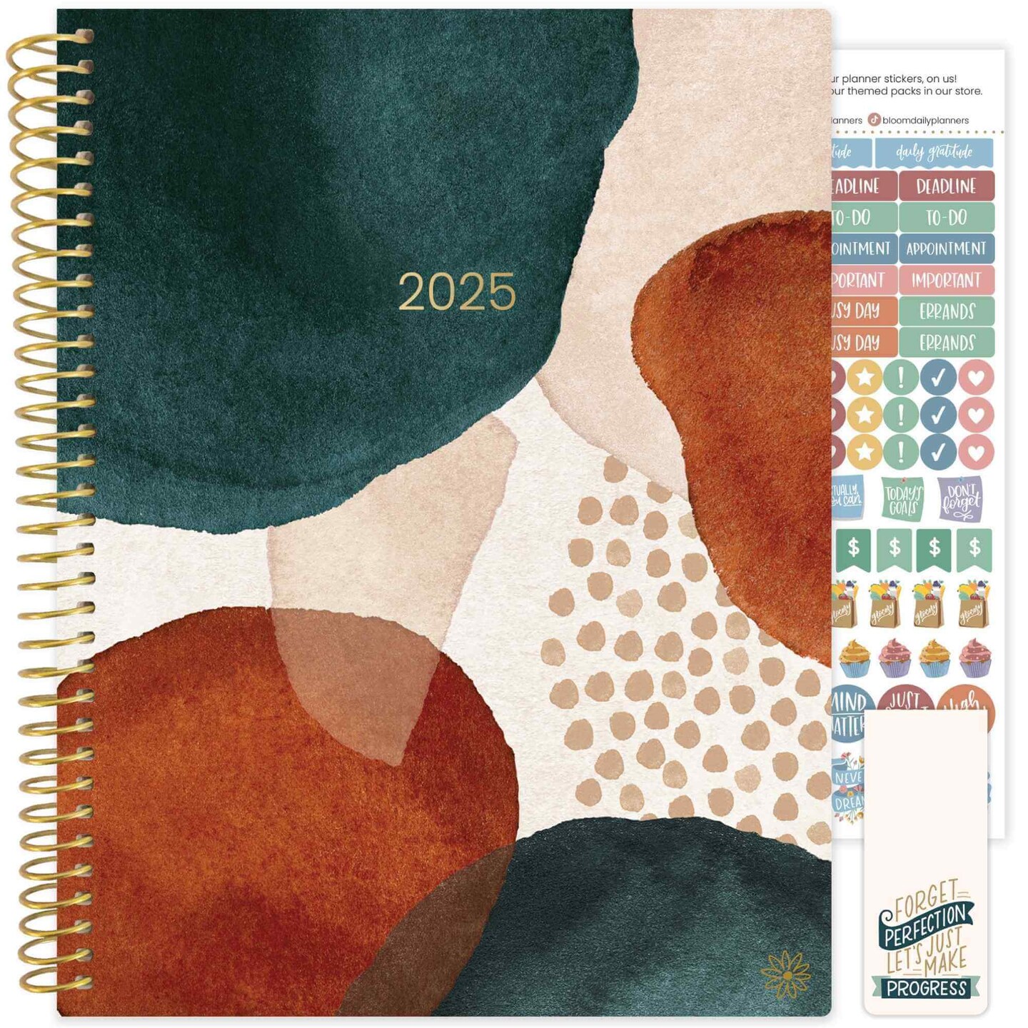 bloom daily planners 2025 Soft Cover Planner, 8.5" x 11", Earthy ...