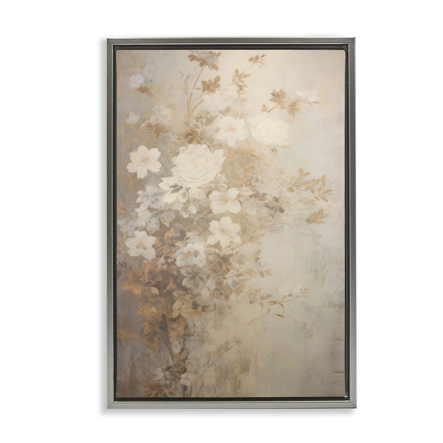 Stupell Industries Muted Vintage Florals Floating Frame Design by LSR Creative Studio | Michaels