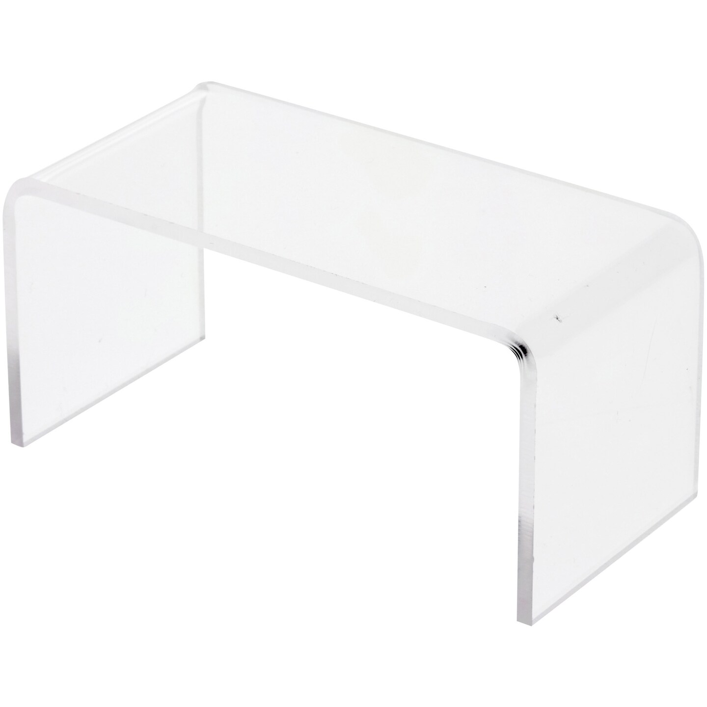 Plymor Clear Acrylic Rectangular Display Riser, 2" H x 4" W x 2" D (1/8 ...