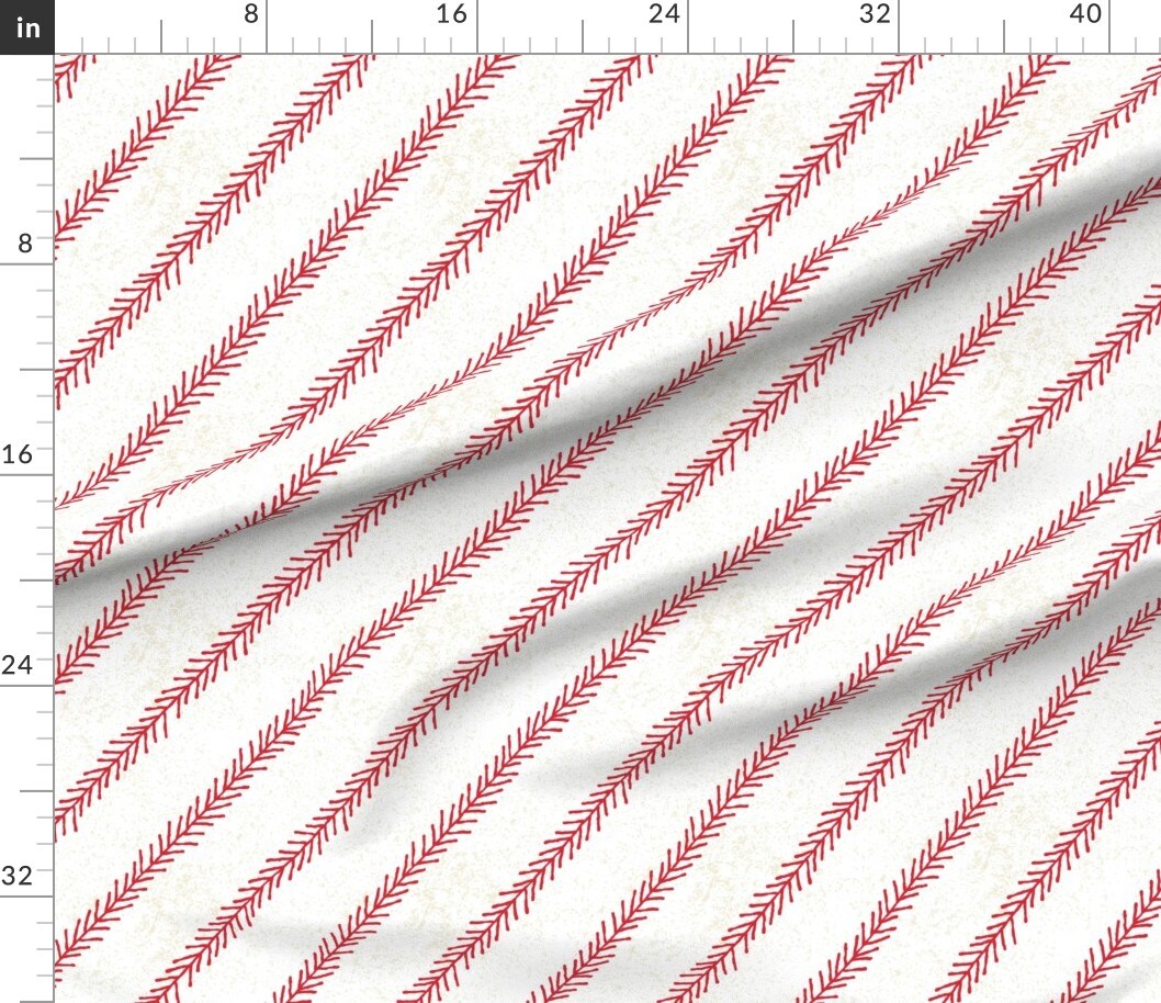 Various Fabrics by the Yard or Fat Quarter Baseball, Stitch, Sport ...