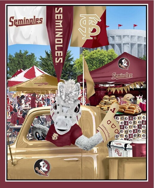 Licensed NCAA Florida State Tailgate Panel Digital Print FSU-1157 ...