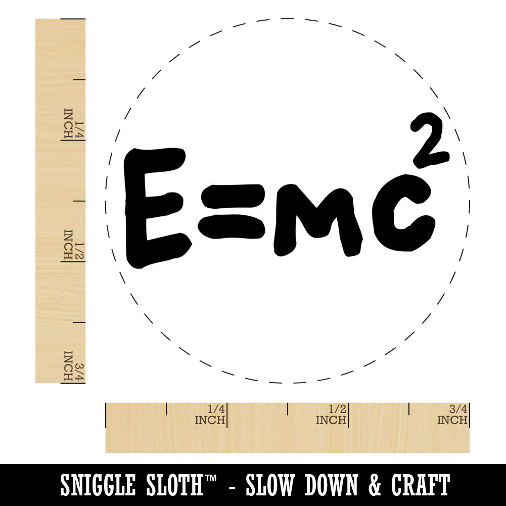 Einstein Equation for Energy and Mass Formula Rubber Stamp for Stamping ...