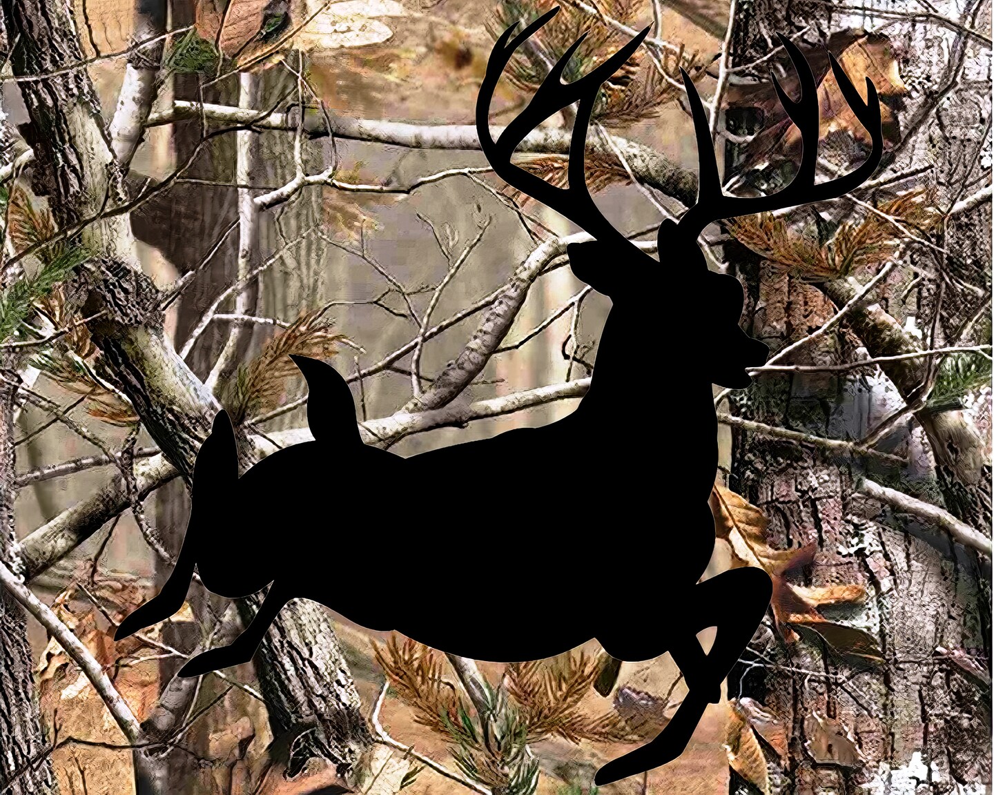 Deer Hunting Edible Cake Topper Personalized Fondant Decor for Birthday ...