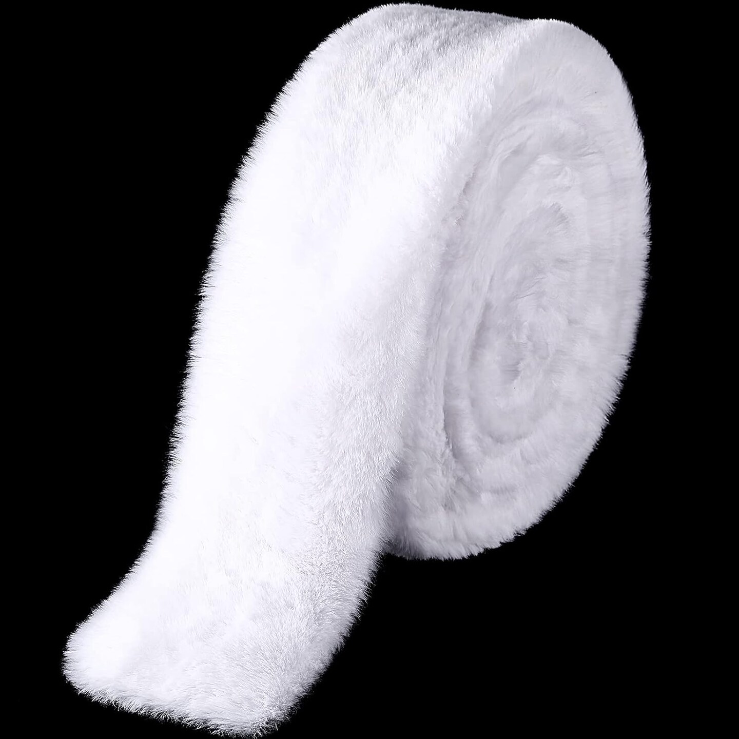 Christmas Faux Fur Ribbon Trim Winter Xmas Tree Winding Garland ...