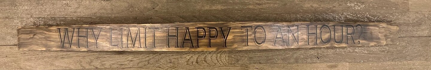 Whiskey Barrel Stave Sign - Bourbon Barrel Wood (Oak) Stave Sign - Wood ...