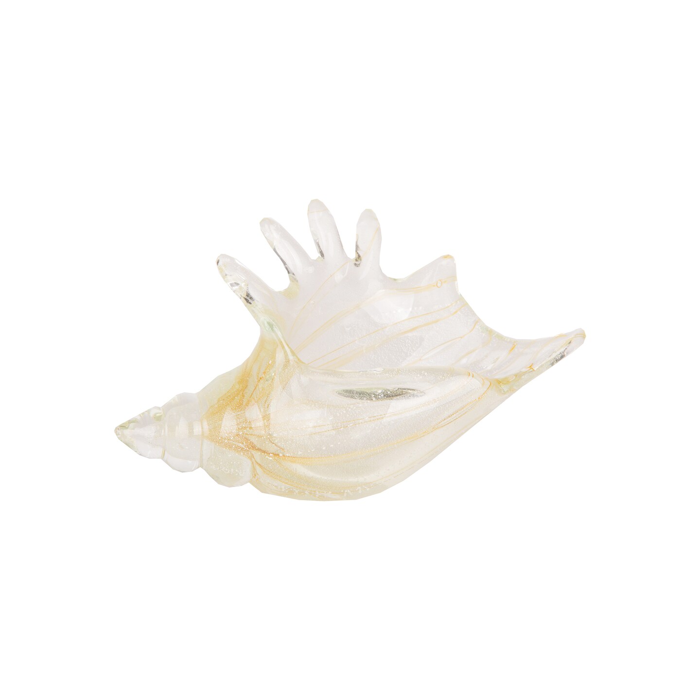 Clear/Brown Glass Shell Figure Figurine | Michaels