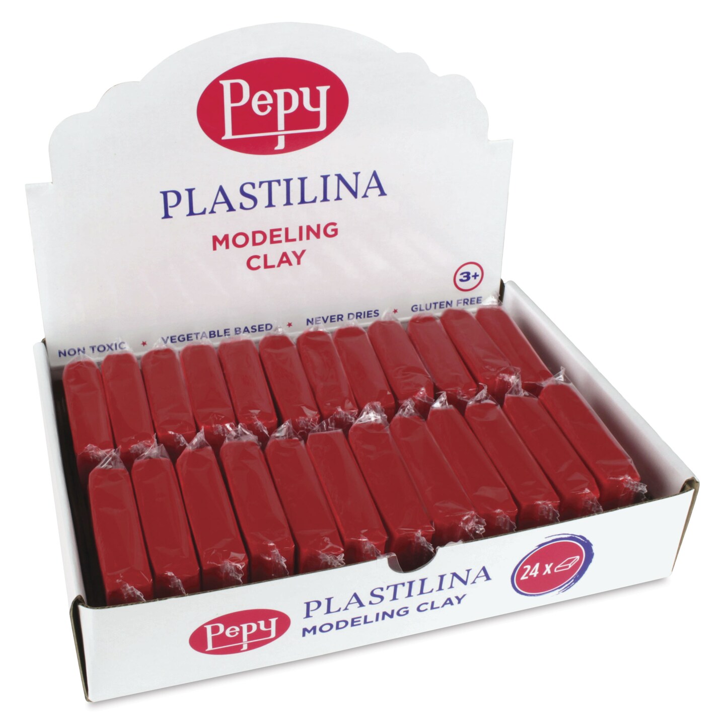 Pepy Plastilina Modeling Clay - Red, 1.4 oz, Pkg of 24 | Michaels