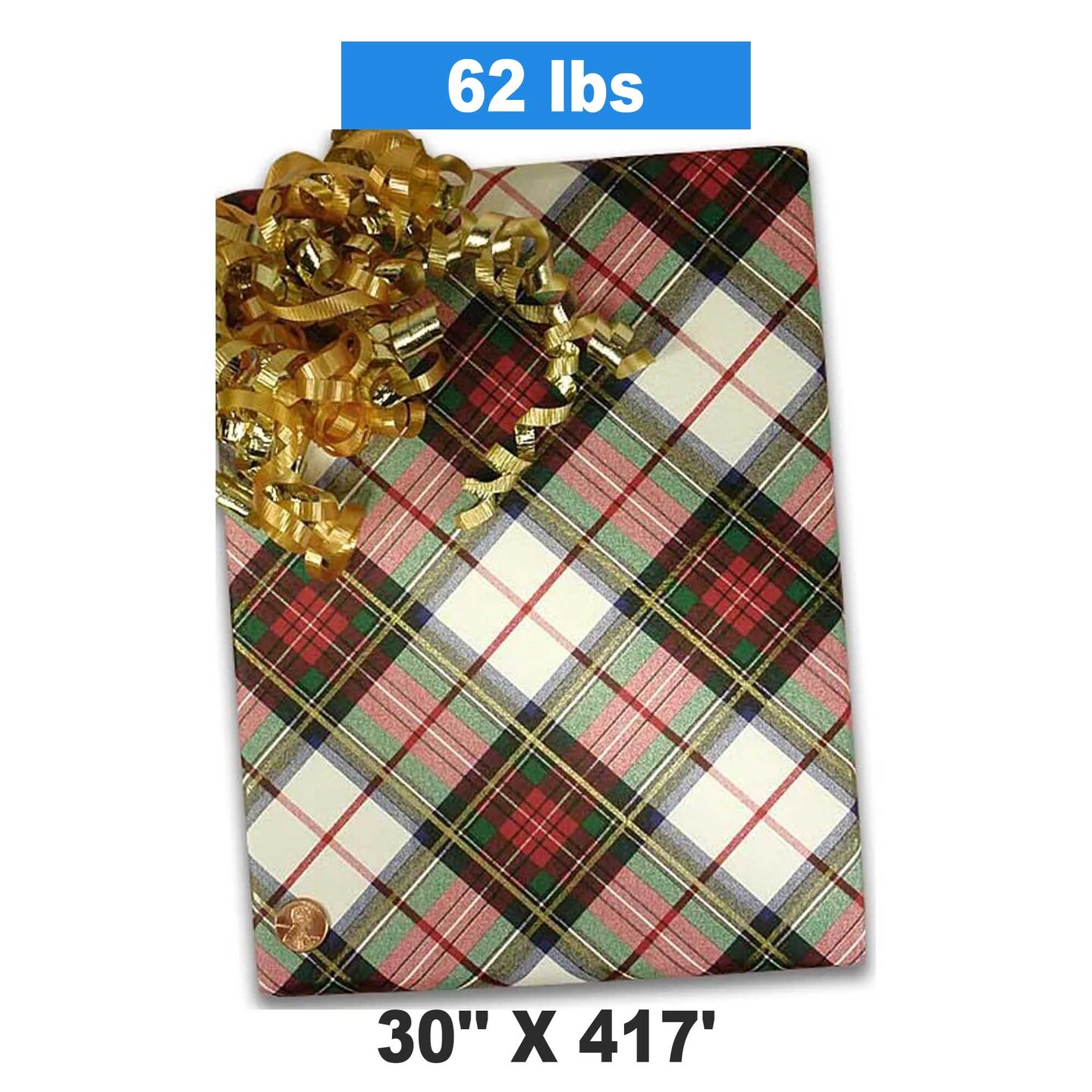 Plaid Christmas Wrapping Paper Highland Plaid 30''×417 ' | Michaels