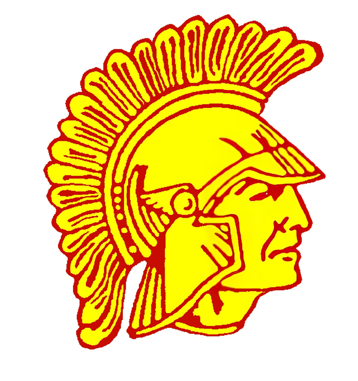 Yellow Spartan Trojan Mascot Birthday Edible Cake Topper - Personalized ...