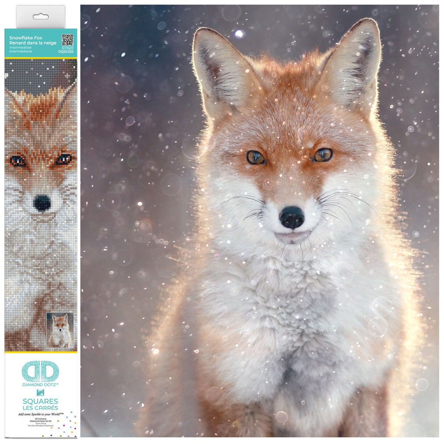 Diamond Dotz Snowflake Fox Diamond Painting Kits for Adults - Diamond ...