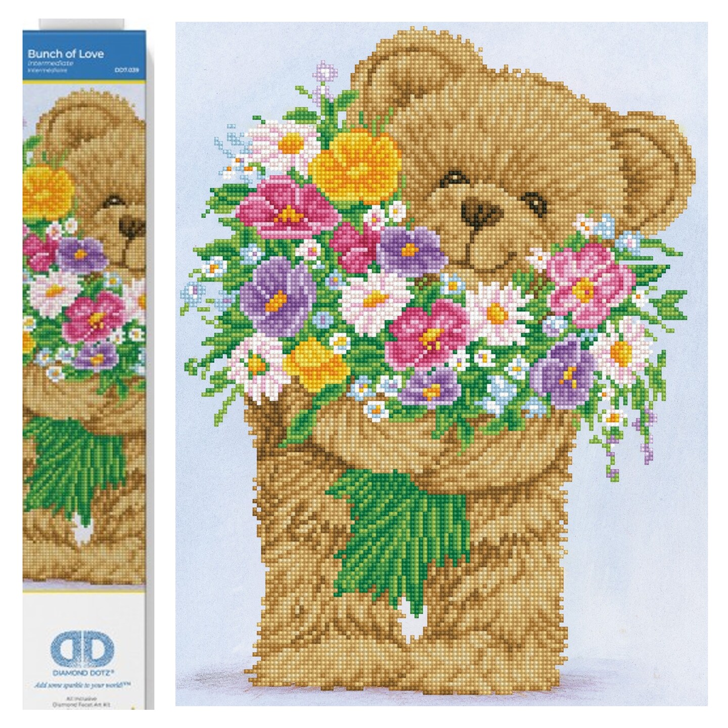 Diamond Dotz Bunch of Love Bear Diamond Painting Kits for Adults ...