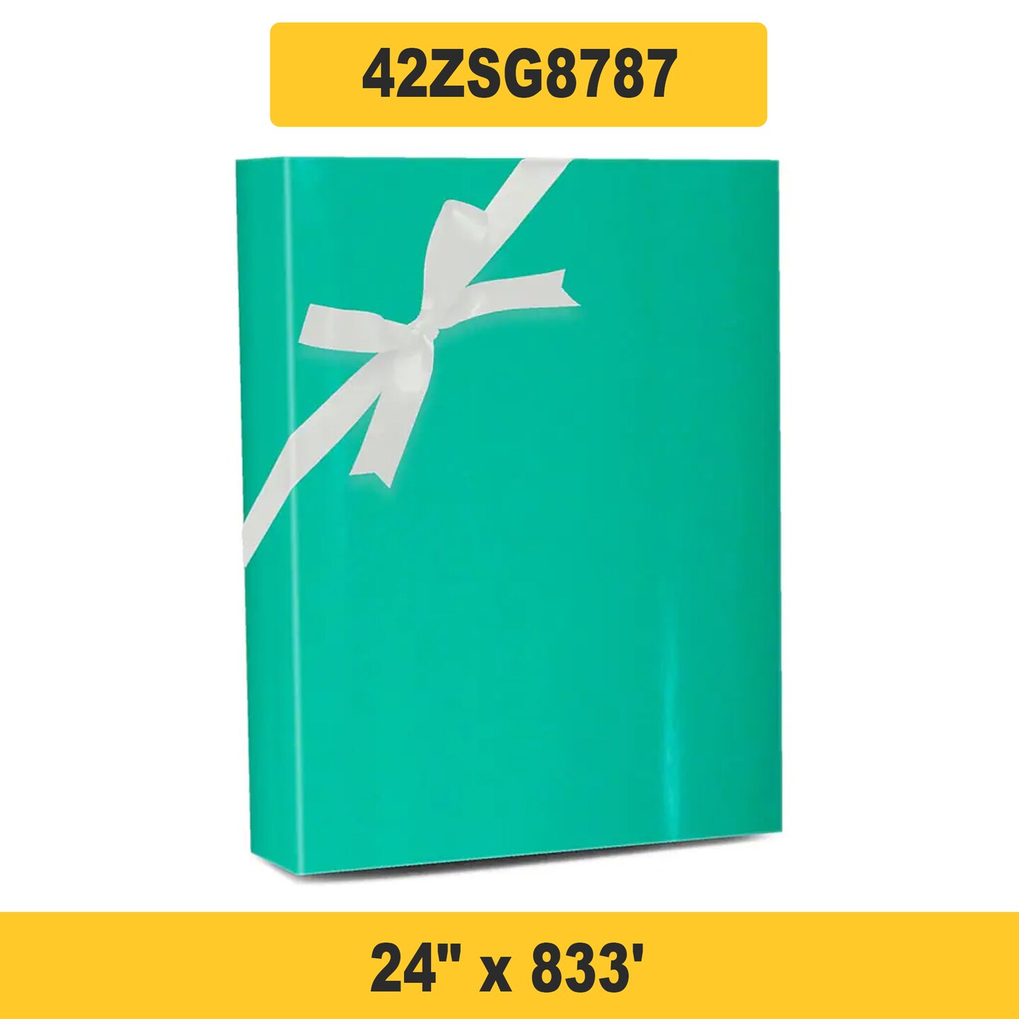 Vibrant Solid Color Gift Wrap 24" x 833' 60 lbs for Large Gift Wrapping ...