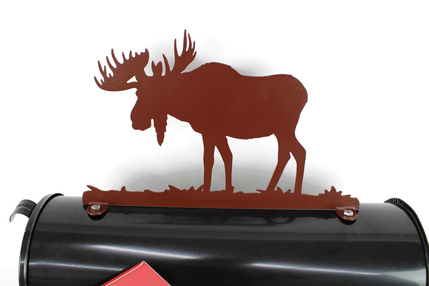 Moose Metal Mailbox Topper 8.5 Inches Tall - Does Not Include a Mailbox ...