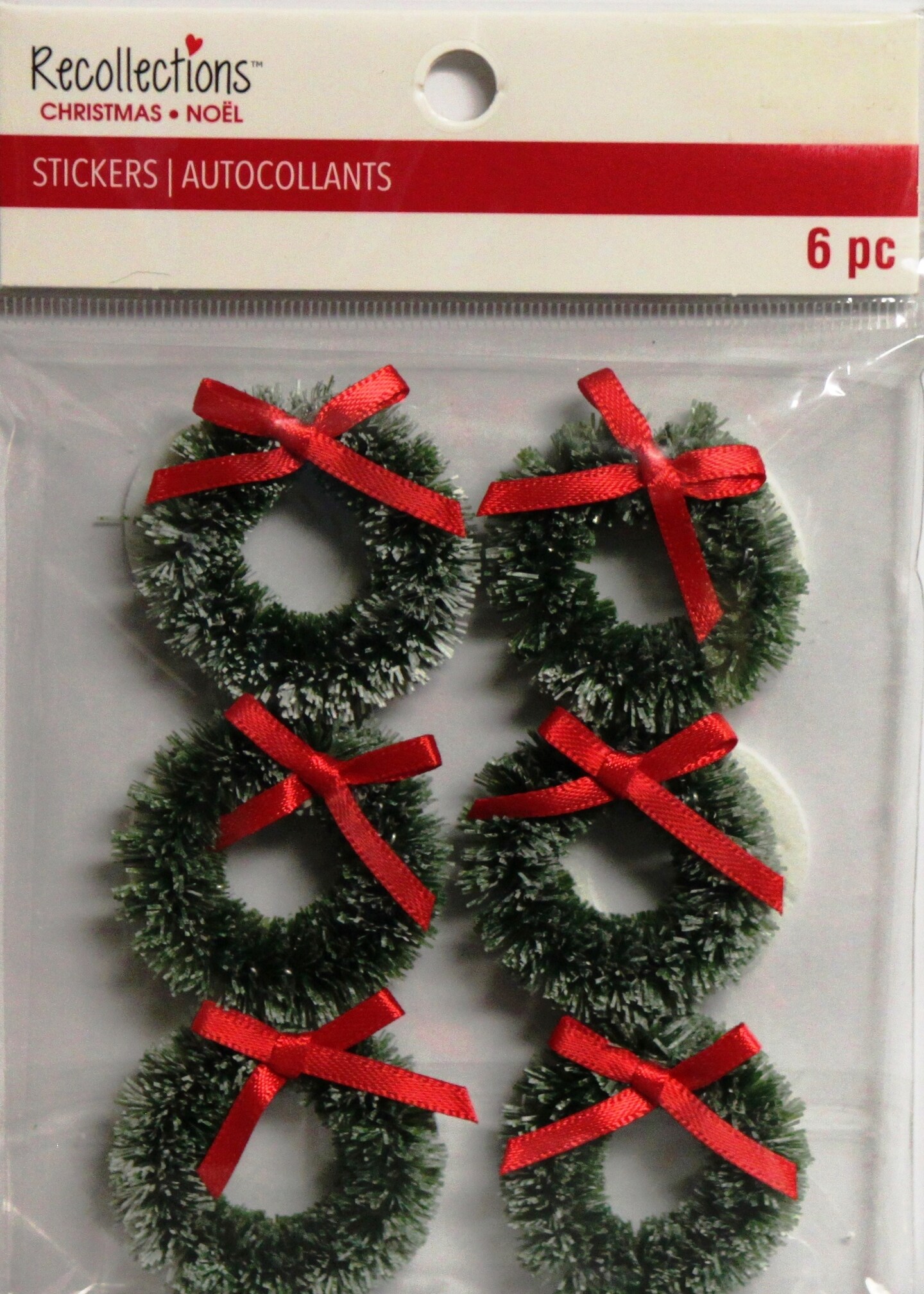 Recollections Christmas Green Wreaths Dimensional Stickers | Michaels