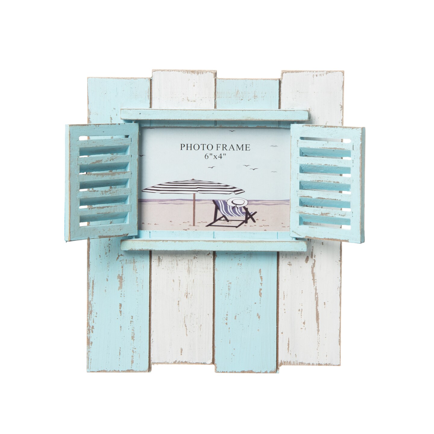 White With Light Blue Boards Frame | Michaels