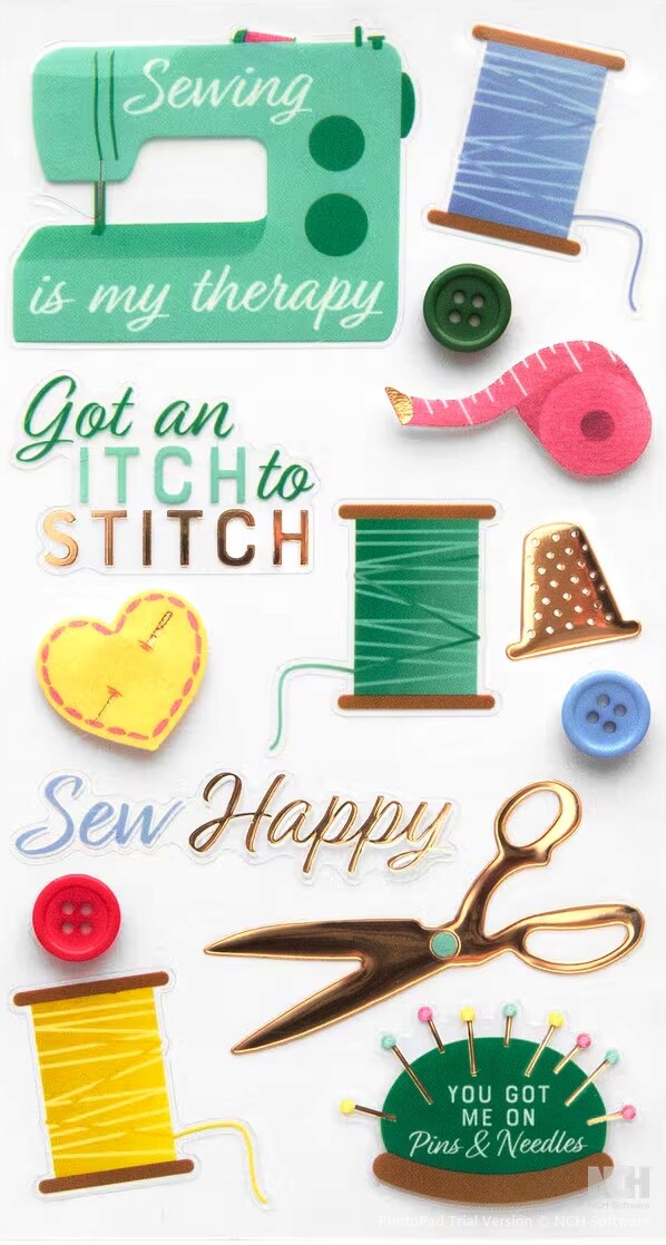 Recollections Sewing Dimensional Stickers | Michaels
