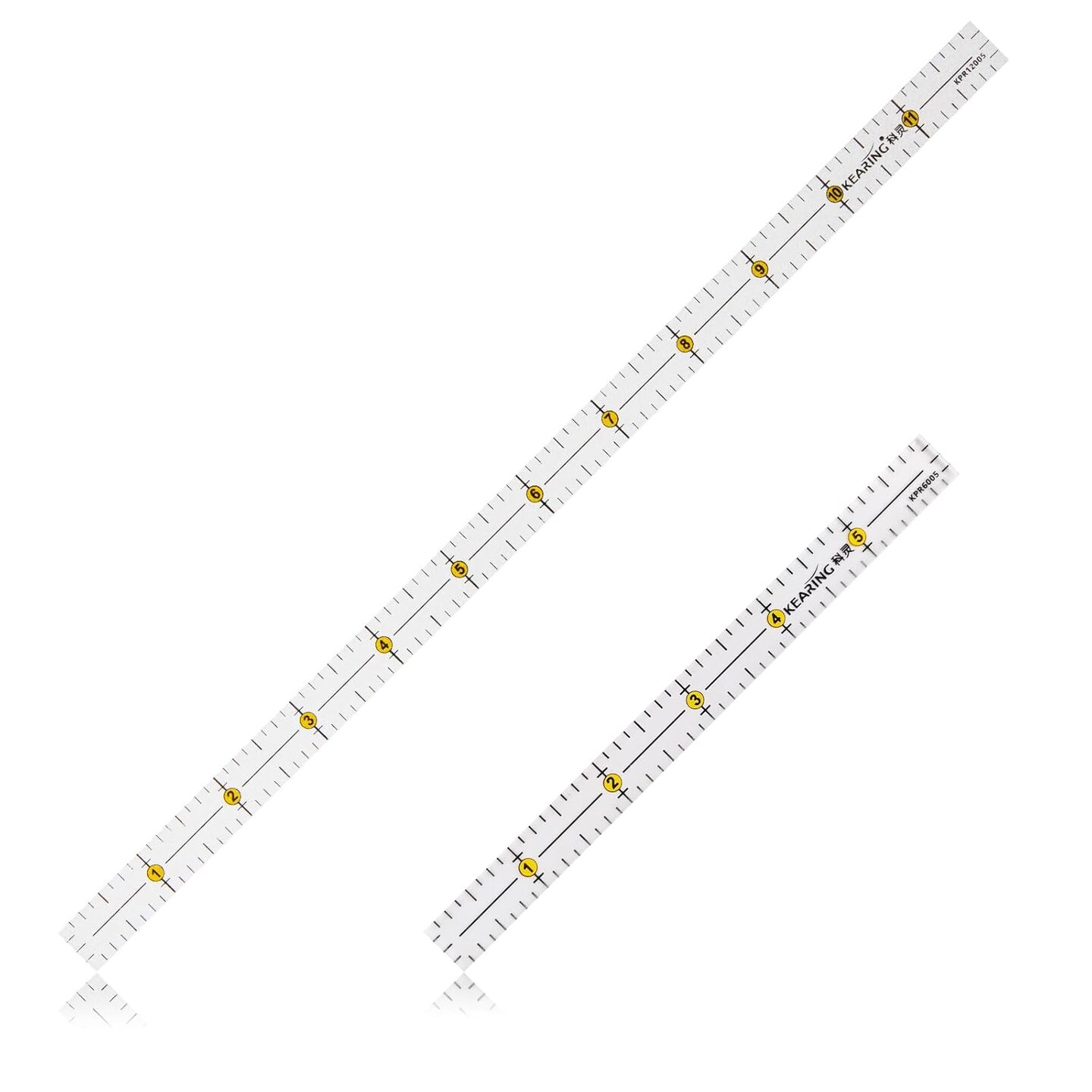 Kearing® Quilting Ruler Set, Non-Slip Acrylic Sewing Ruler for Cutting ...