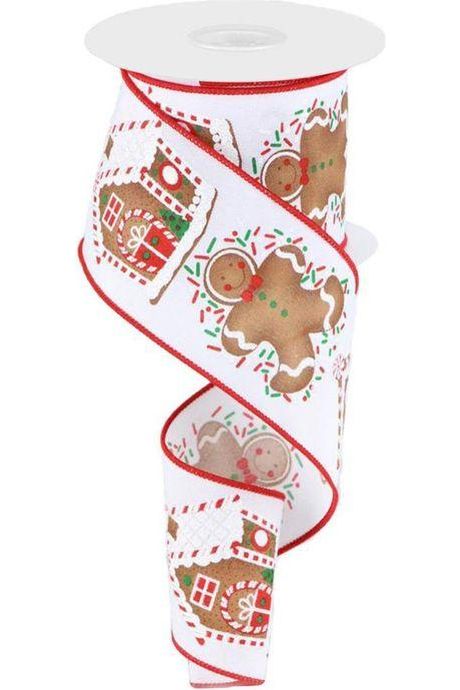 2.5" Gingerbread Sprinkles Ribbon: White (10 Yards) | Michaels
