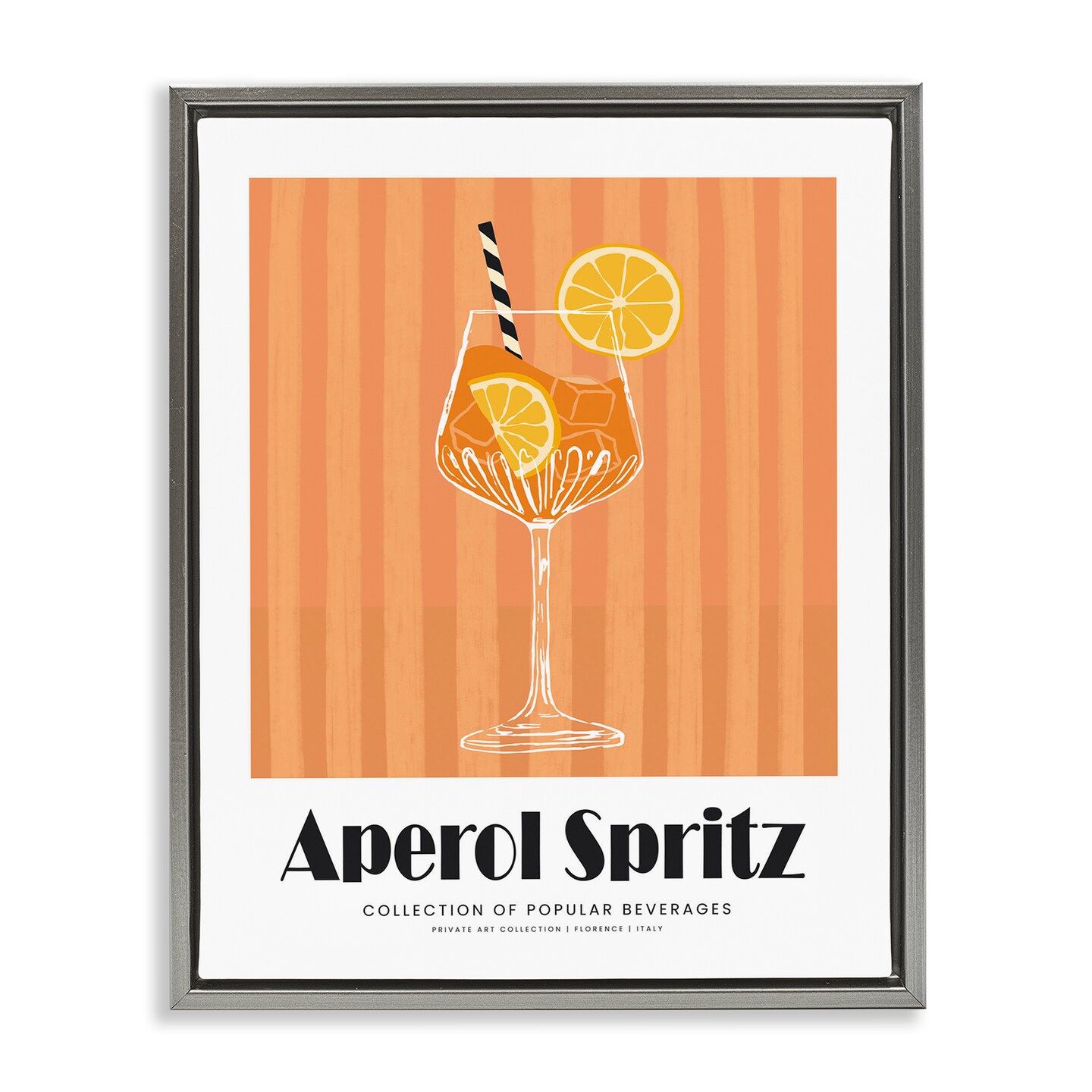 Stupell Industries Classic Aperol Spritz Floating Frame By Lettered and ...