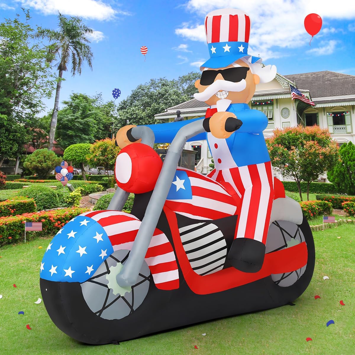 6 FT 4th of July Patriotic Inflatable Decorations Uncle Sam | Michaels