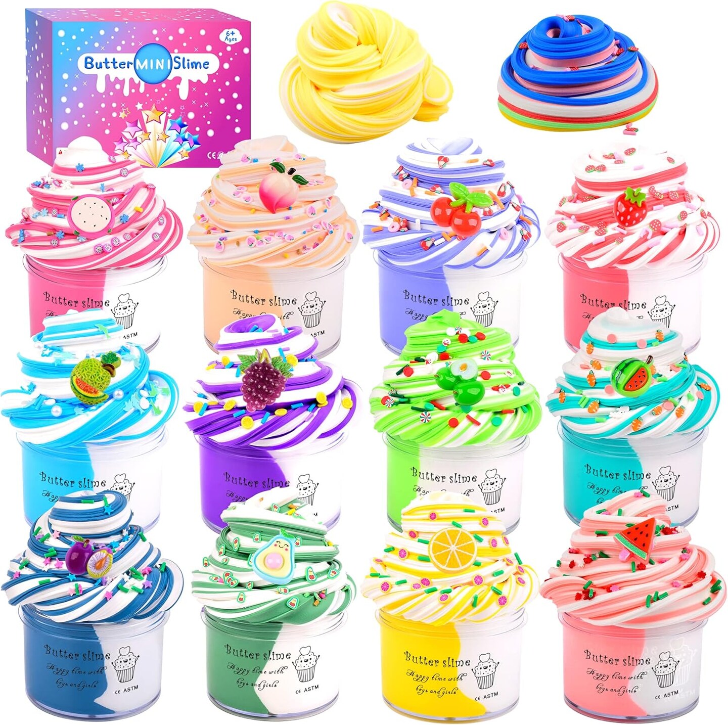 12 Pack Fruit Butter Slime Kits (60ml) | Michaels