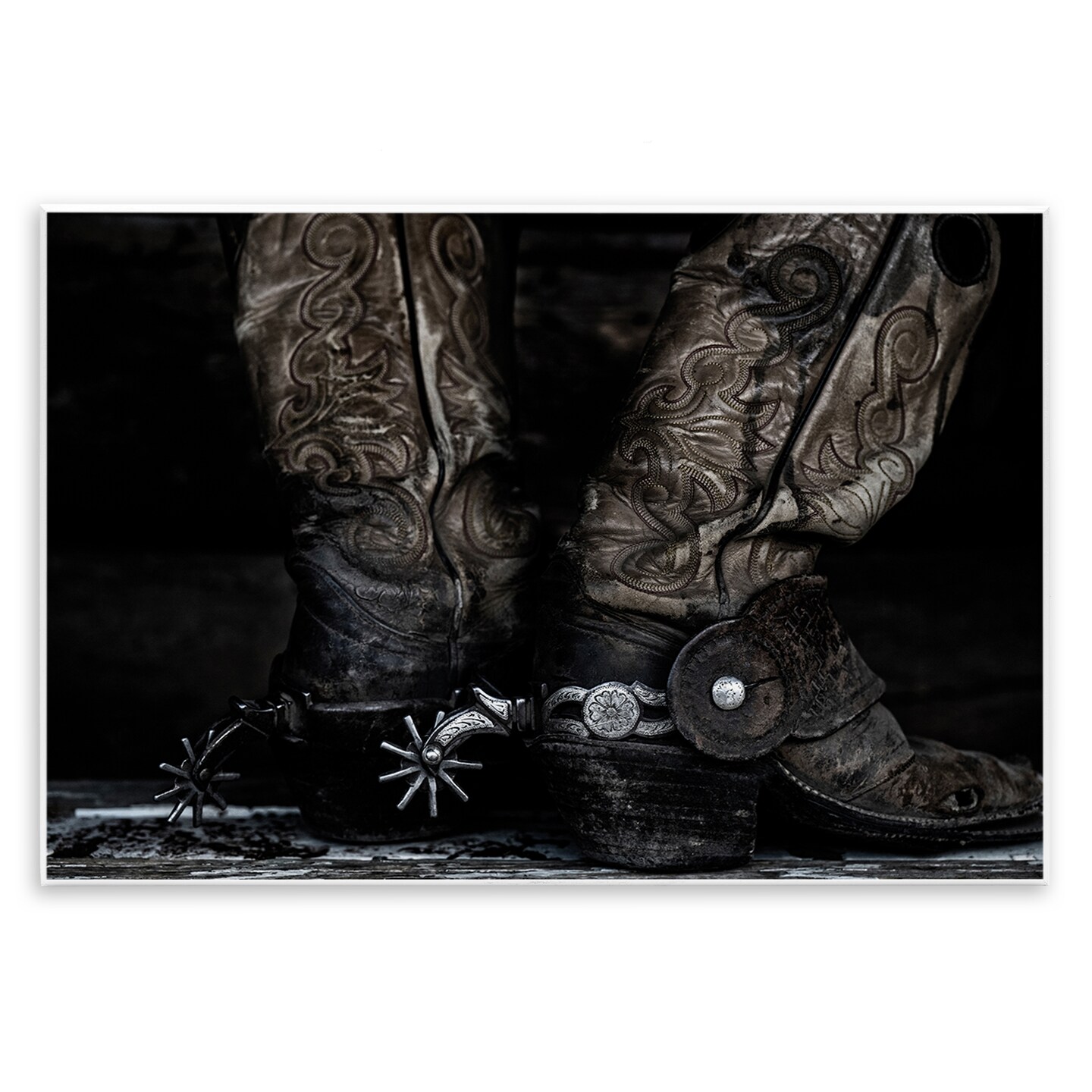 Stupell Industries Cowboy Boots with Spurs Wall Plaque By PHBurchett ...