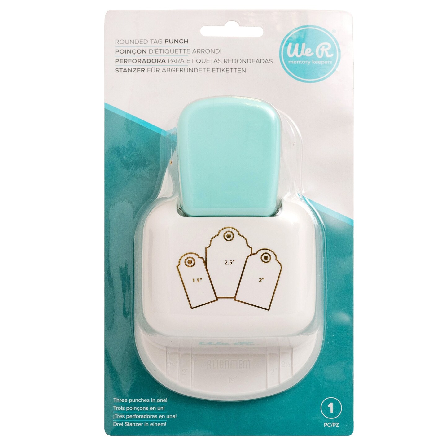 We R Memory Keepers 3-In-1 Punch-Rounded Tag | Michaels