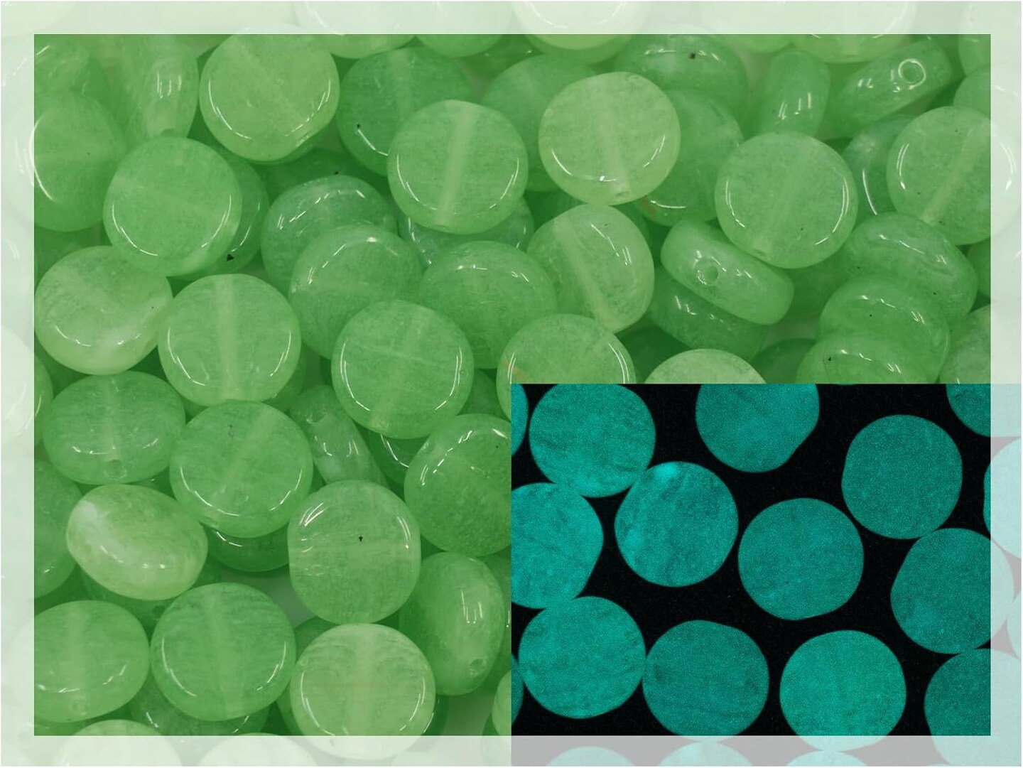 0.88oz (70pcs) Czech Glass Coin Beads – 8mm Flat Round, Dirty Bright ...