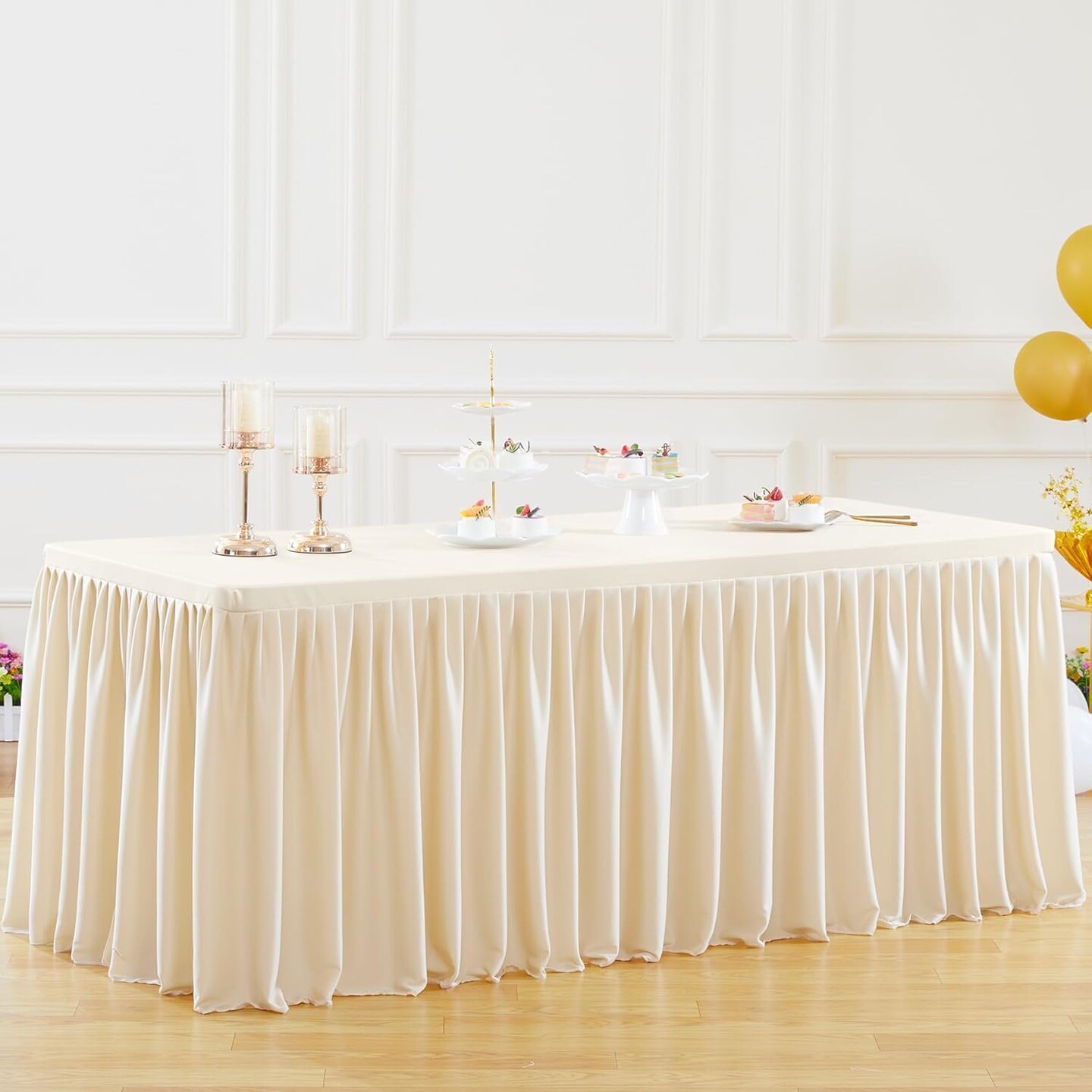 Light Champagne Polyester Table Clothes | Michaels