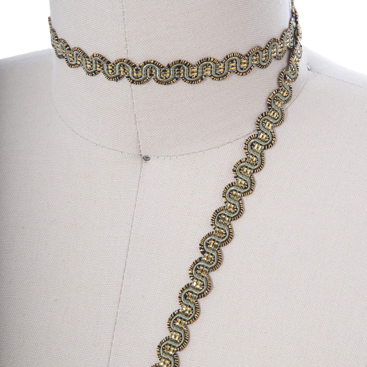 3/8" Sage Green Braided Gimp Braid – Victorian Style Scroll Trim | Michaels