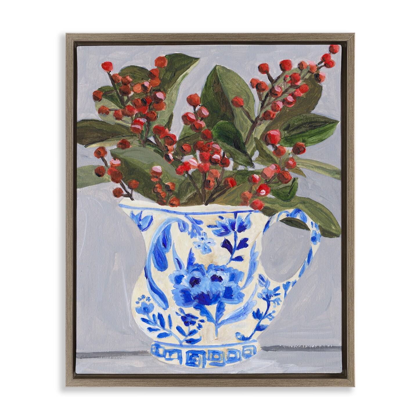 Stupell Industries Winter Heirloom Bouquet Floating Frame By Melissa ...