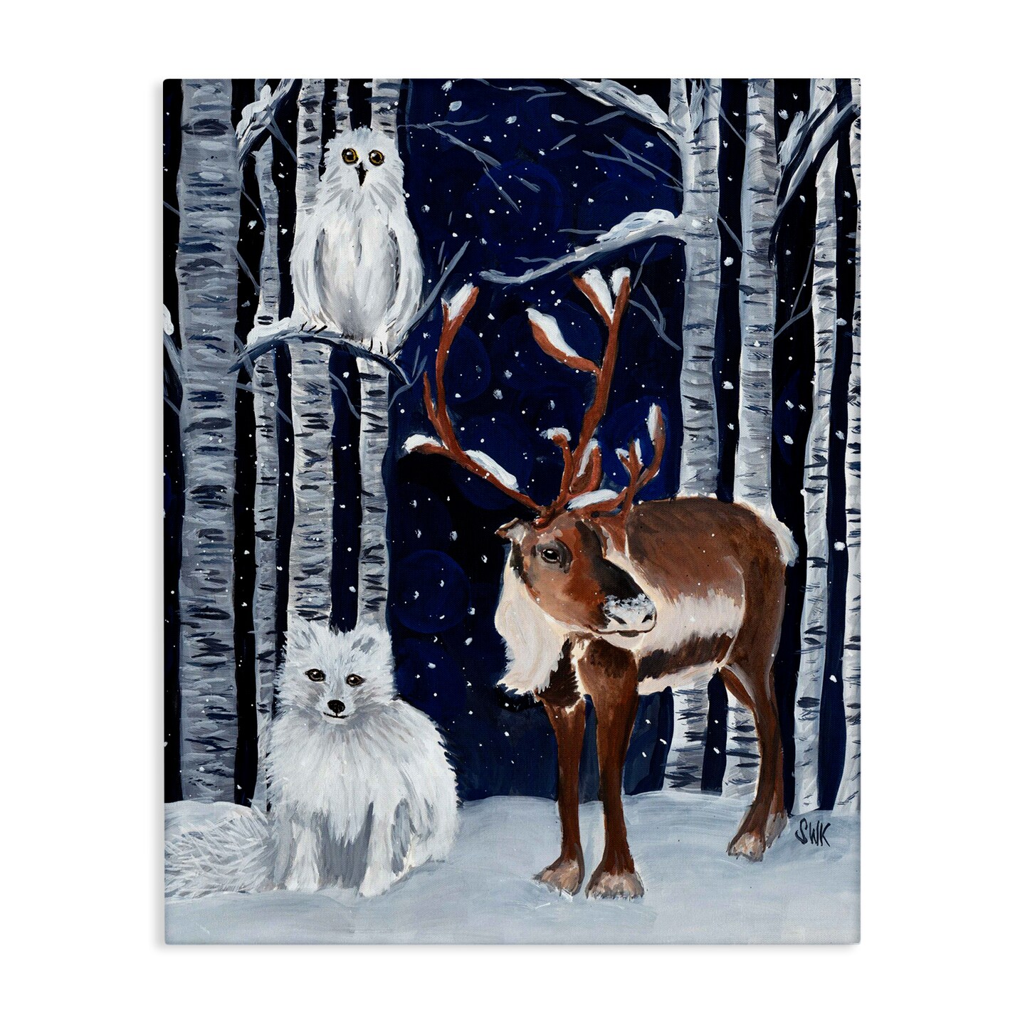 Stupell Industries Creatures Of The North Canvas By Sarah Waldron ...